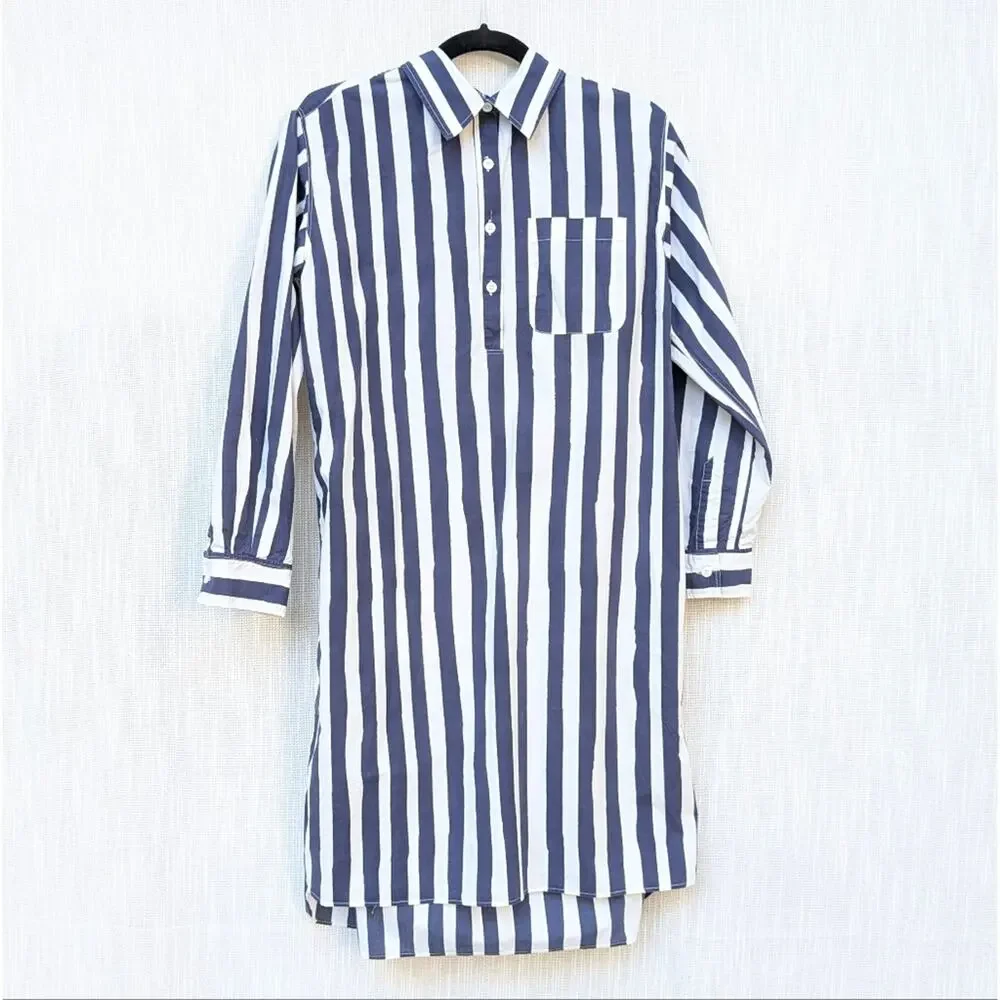 A.P.C. | Dresses | Nwt Apc Rue Madame Plaja Dress Striped Whitenavy ...